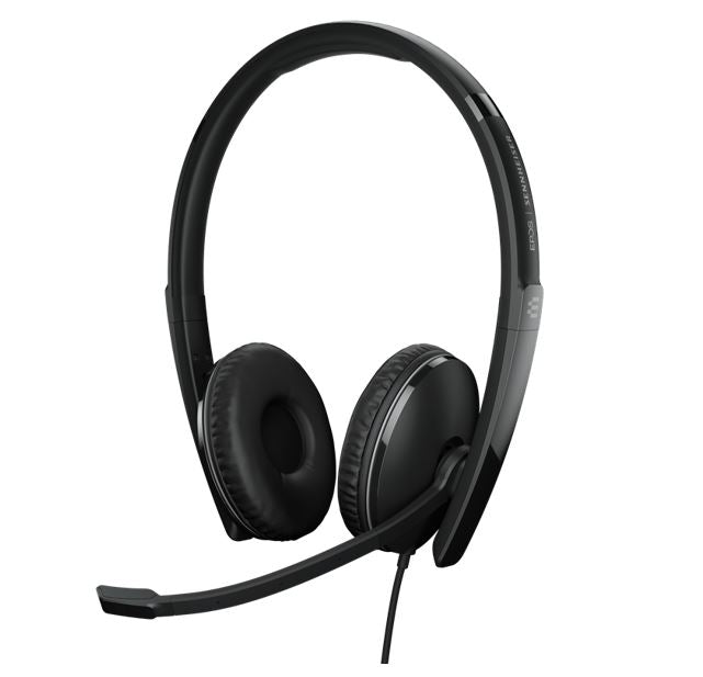 EPOS | On-ear double-sided USB-A headset in-line 0 control. Certified
