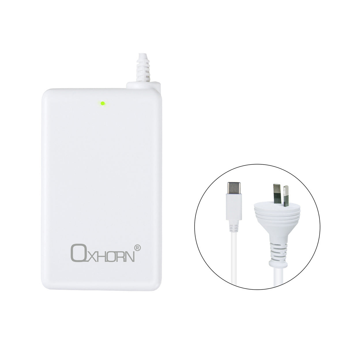 Oxhorn 65W AC Power Adapter USB-C Charger Power Delivery for Lenovo HP